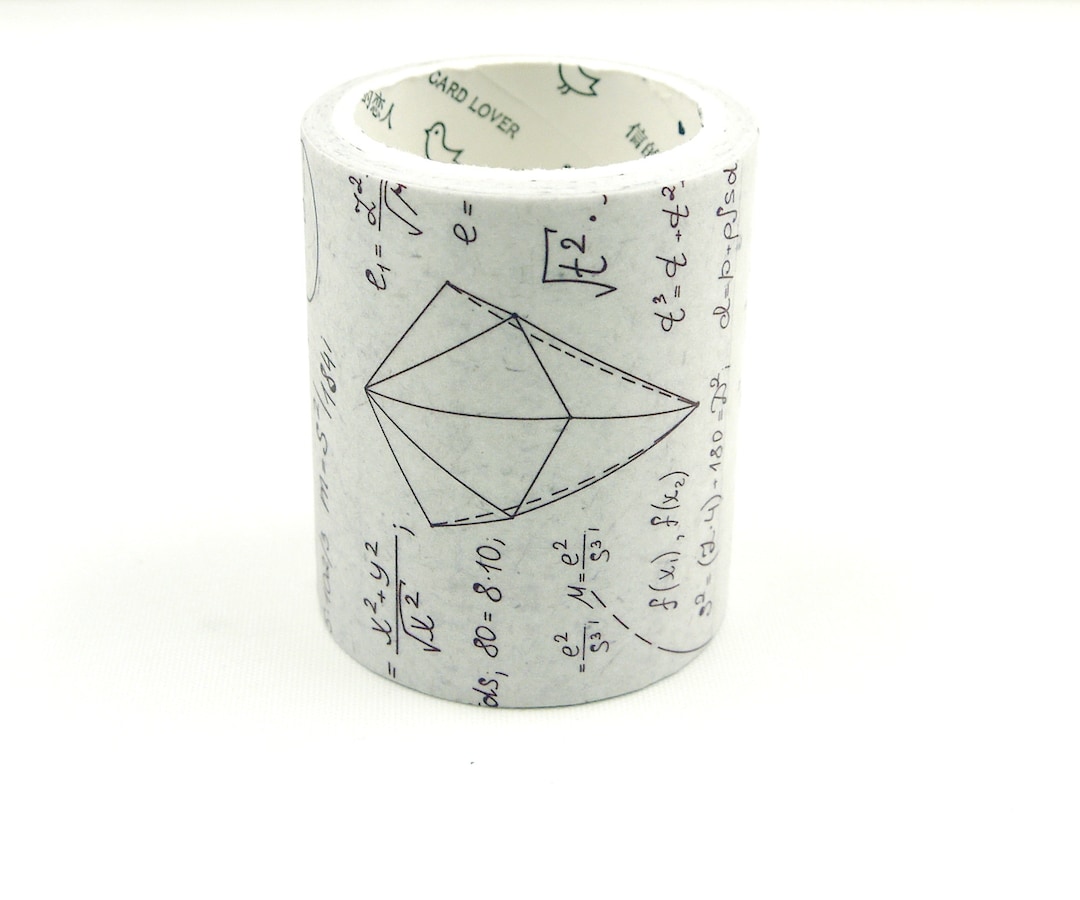 Math - Japanese Washi Masking Tape - 50mm Wide - 3.3 Yard - Etsy