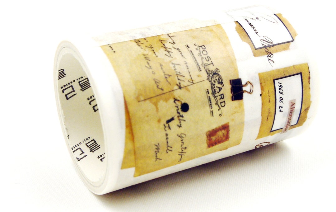 Handwritten Letters Japanese Washi Masking Paper Tape 60mm Wide 2.2 ...