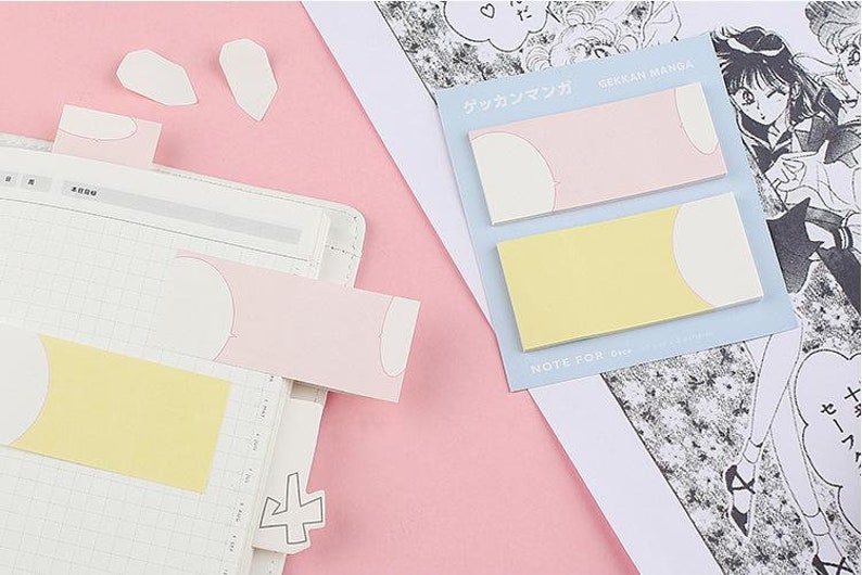 Journaling Spot Set Sticky Notes Manga Speech Bubble 4 | Etsy