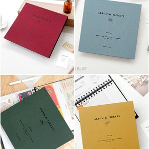 Fabric Cover Ticket Collection Album - 50 Pages (100 Tickets) - 7 ...