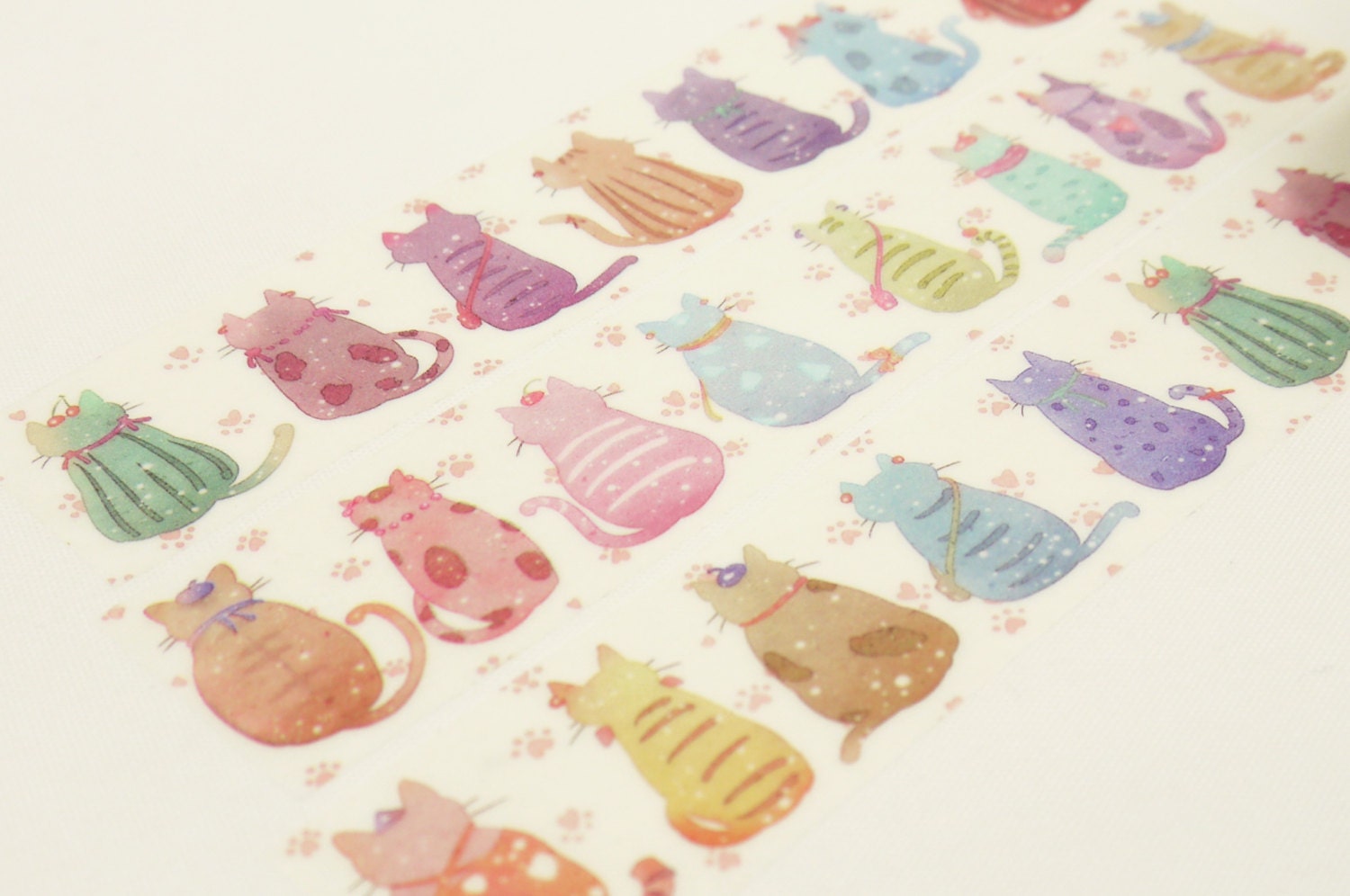 Cat's Back Japanese Washi Masking Tape 25mm Wide 11 | Etsy