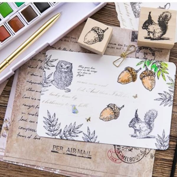 Forest Stamp - Etsy