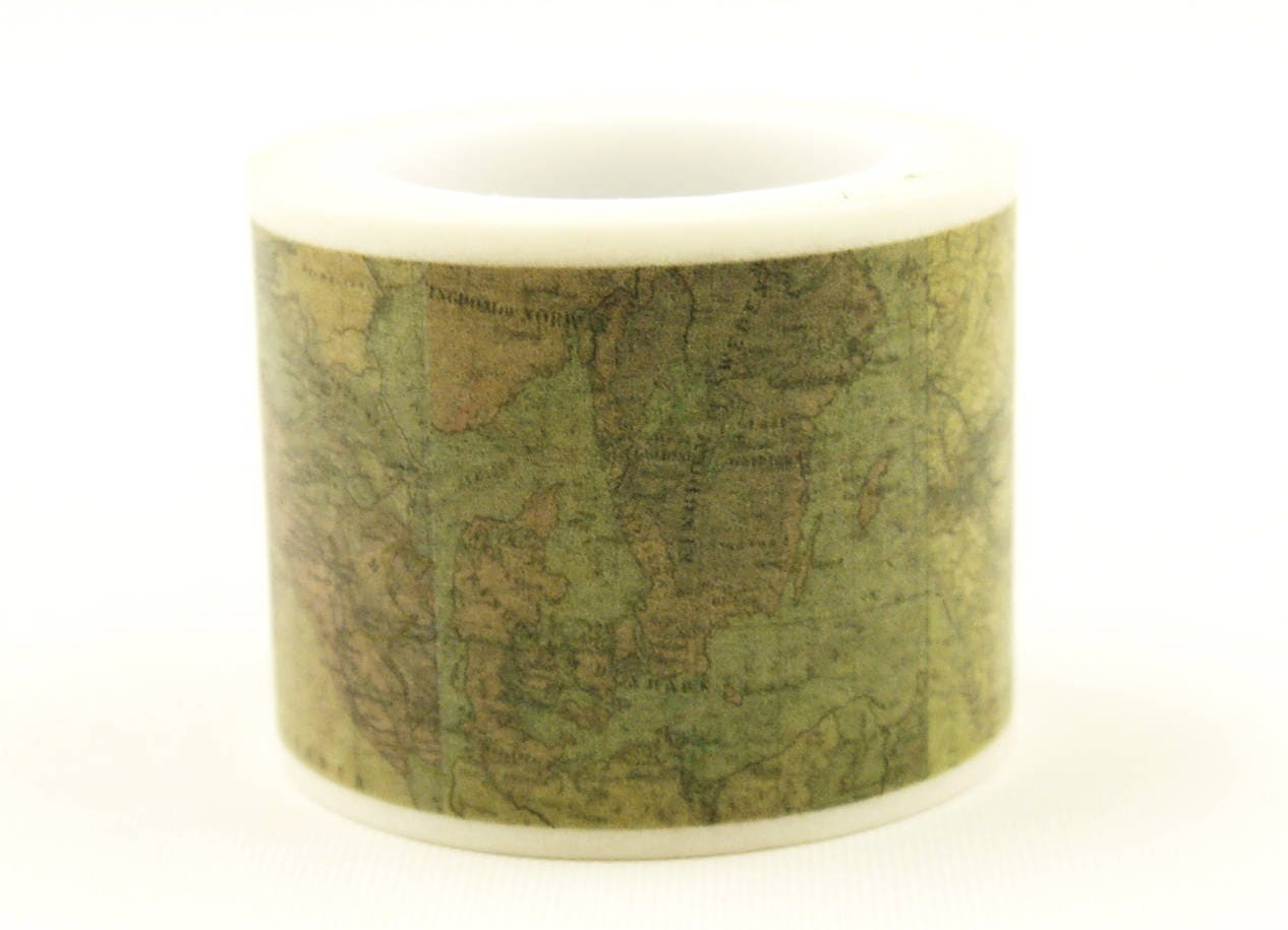 Old Map Japanese Washi Masking Tape 30mm Wide 5.5 Yard - Etsy