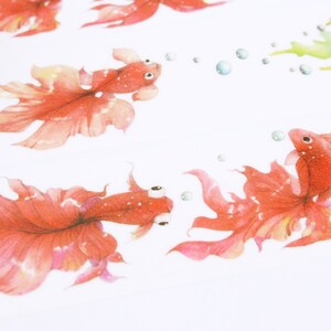 Poisson Rouge - Japanese Washi Masking Tape - 30mm Wide - 7.6 Yard - Etsy