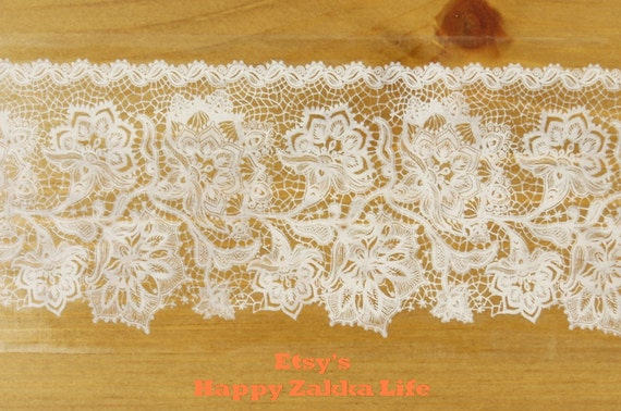Translucent Wide Sticker Tape White Lace Vol. 2 Ver. 3 | Etsy