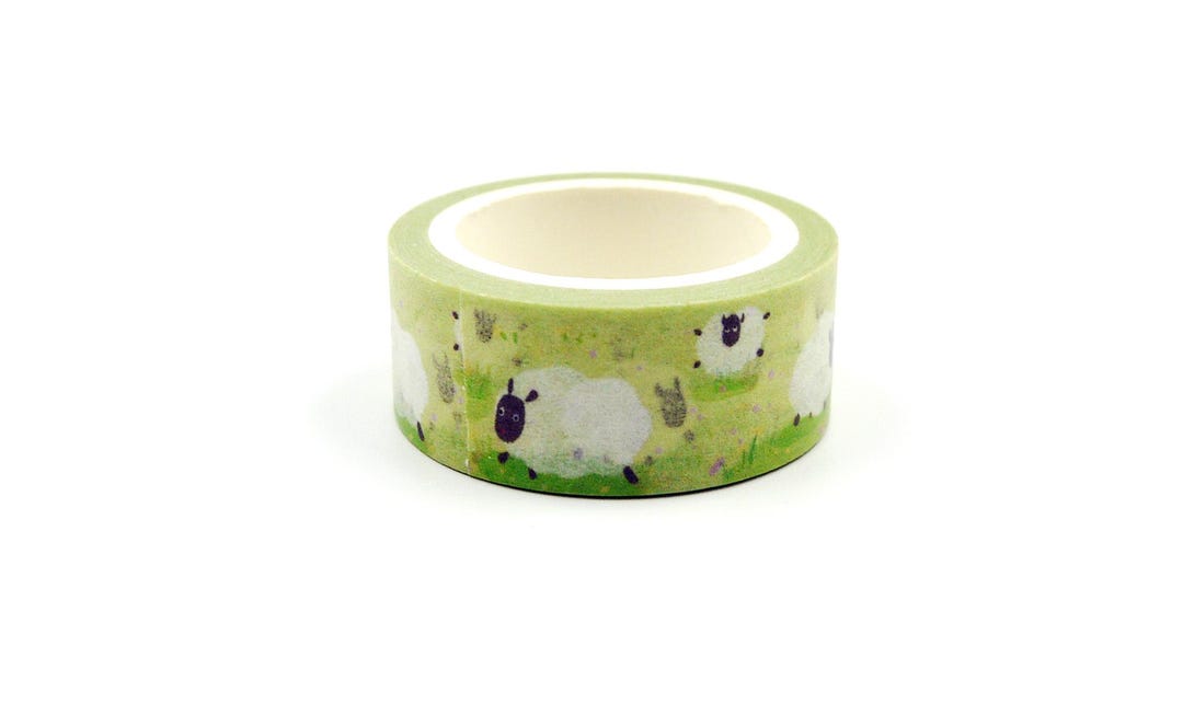 Sheep - Japanese Washi Masking Tape - 15mm Wide - 5.5 Yard - Etsy