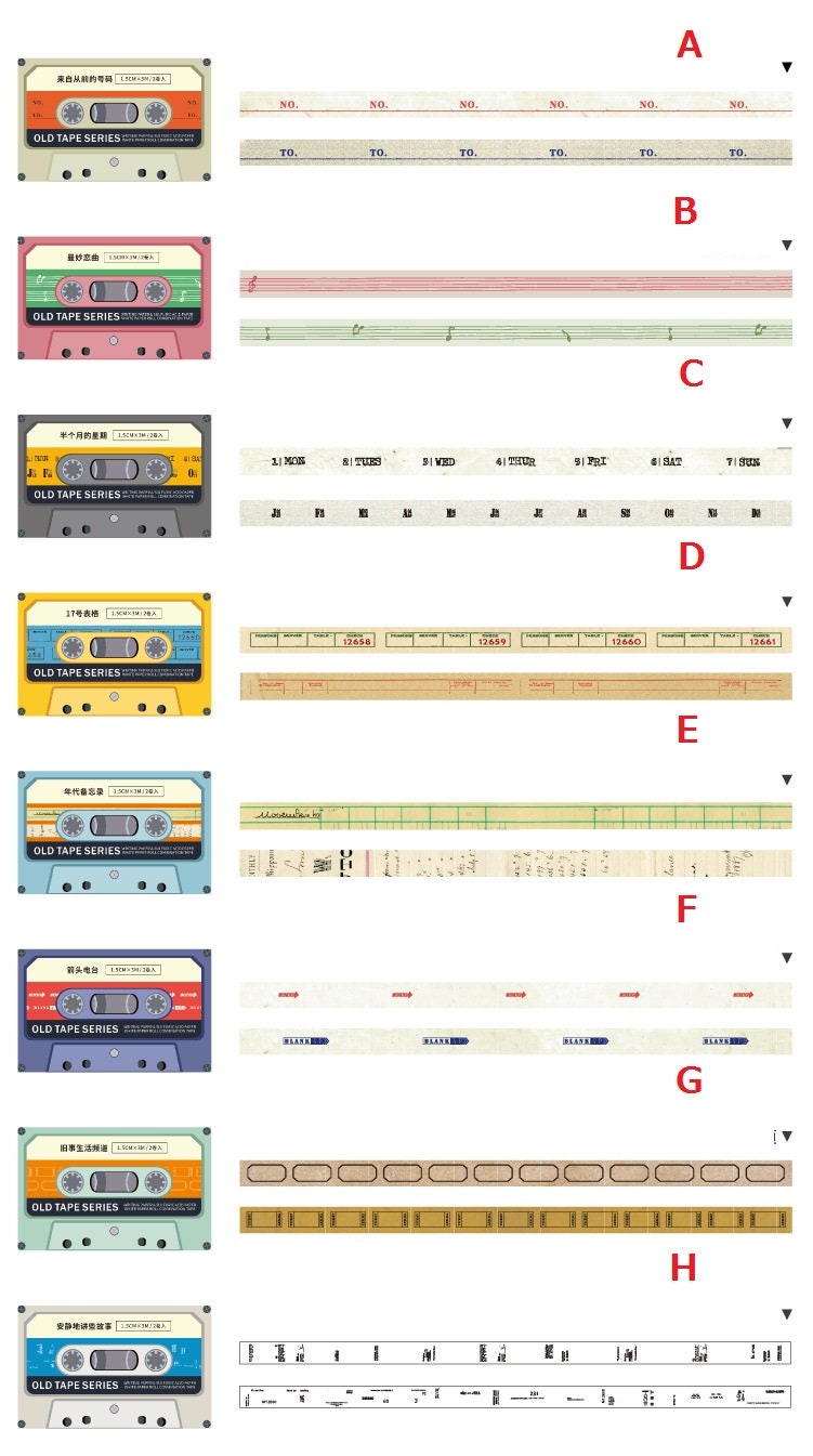 In Magnetic Tape Style Japanese Washi Masking Tape 15mm | Etsy