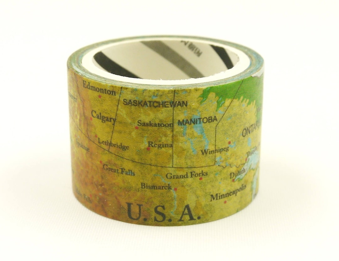 North America Japanese Washi Masking Tape 30mm Wide 3.3 Yard - Etsy