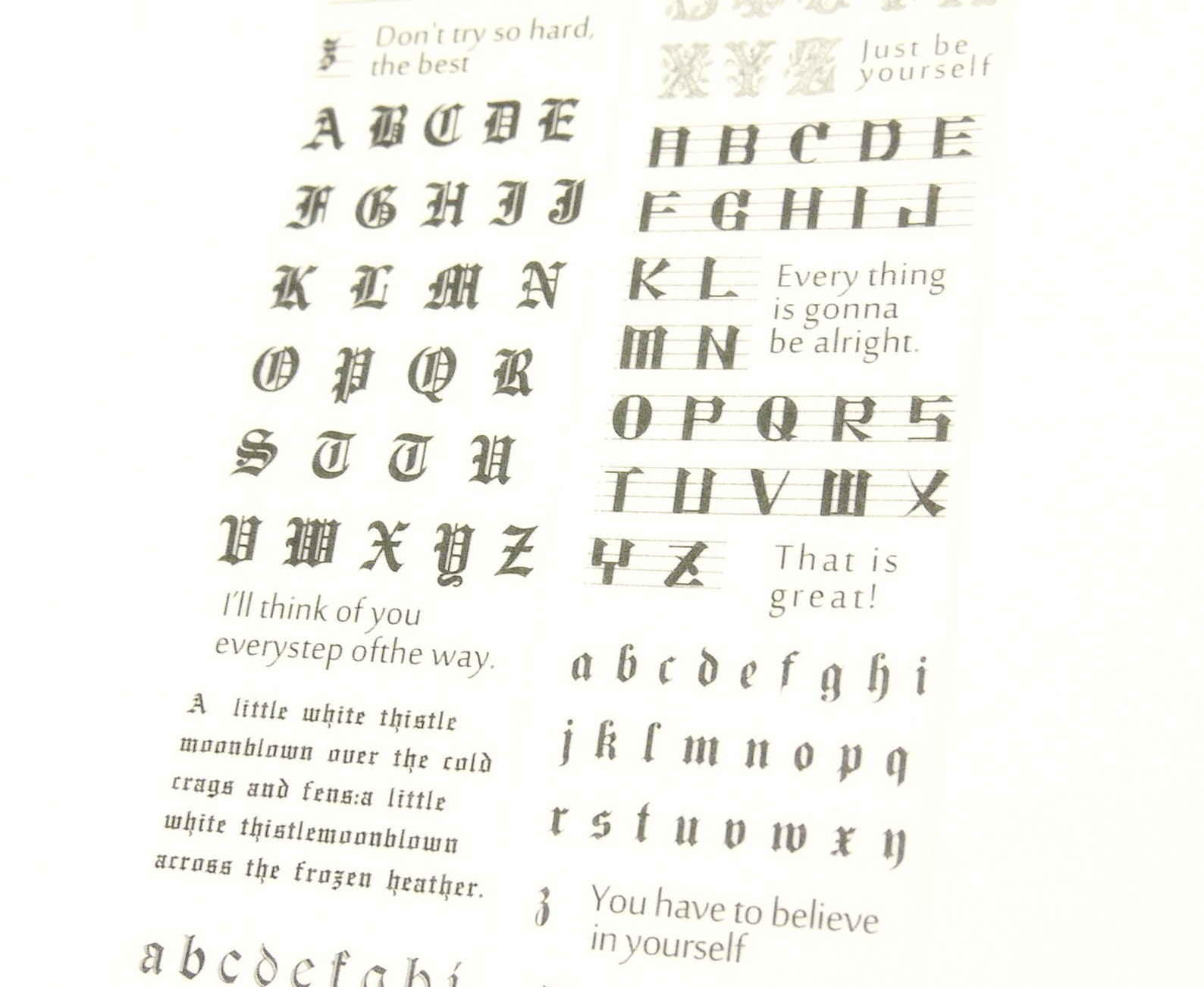 Gothic Fonts 02 Japanese Washi Masking Tape 30mm Wide - Etsy