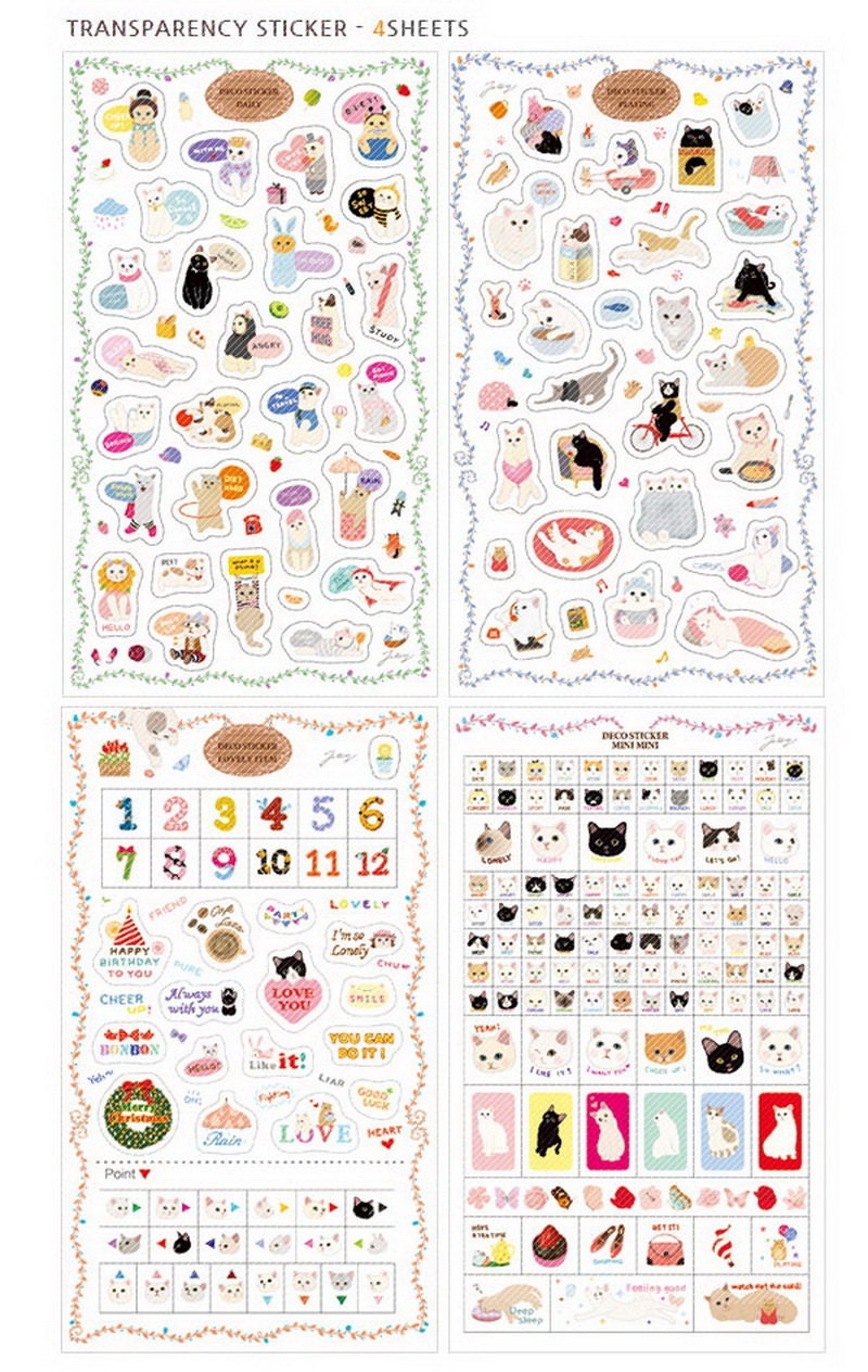 Deco Sticker Set Choo Choo Cat Sticker Pack Ver. 3 Diary - Etsy