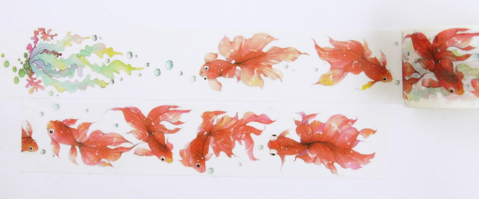 Poisson rouge Japanese Washi Masking Tape 30mm wide 7.6 | Etsy