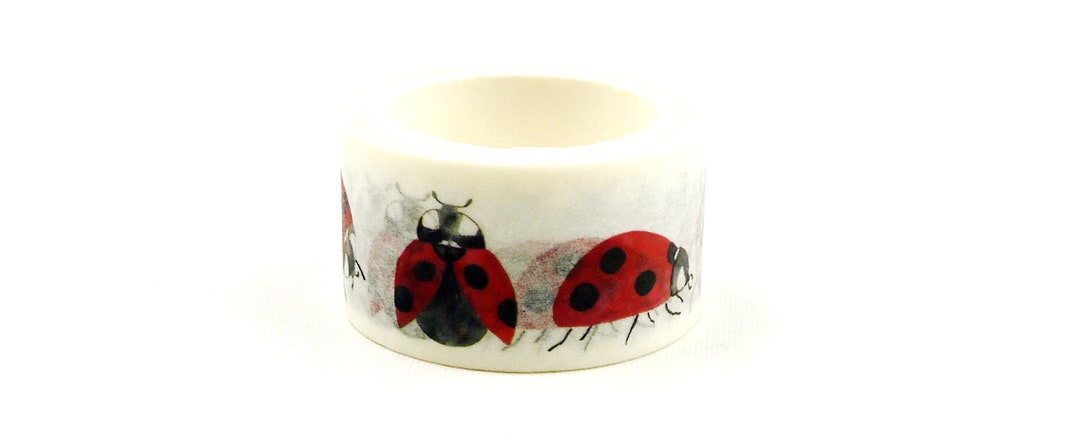 Ladybugs Japanese Washi Masking Tape 20mm Wide 5.5 Yard - Etsy