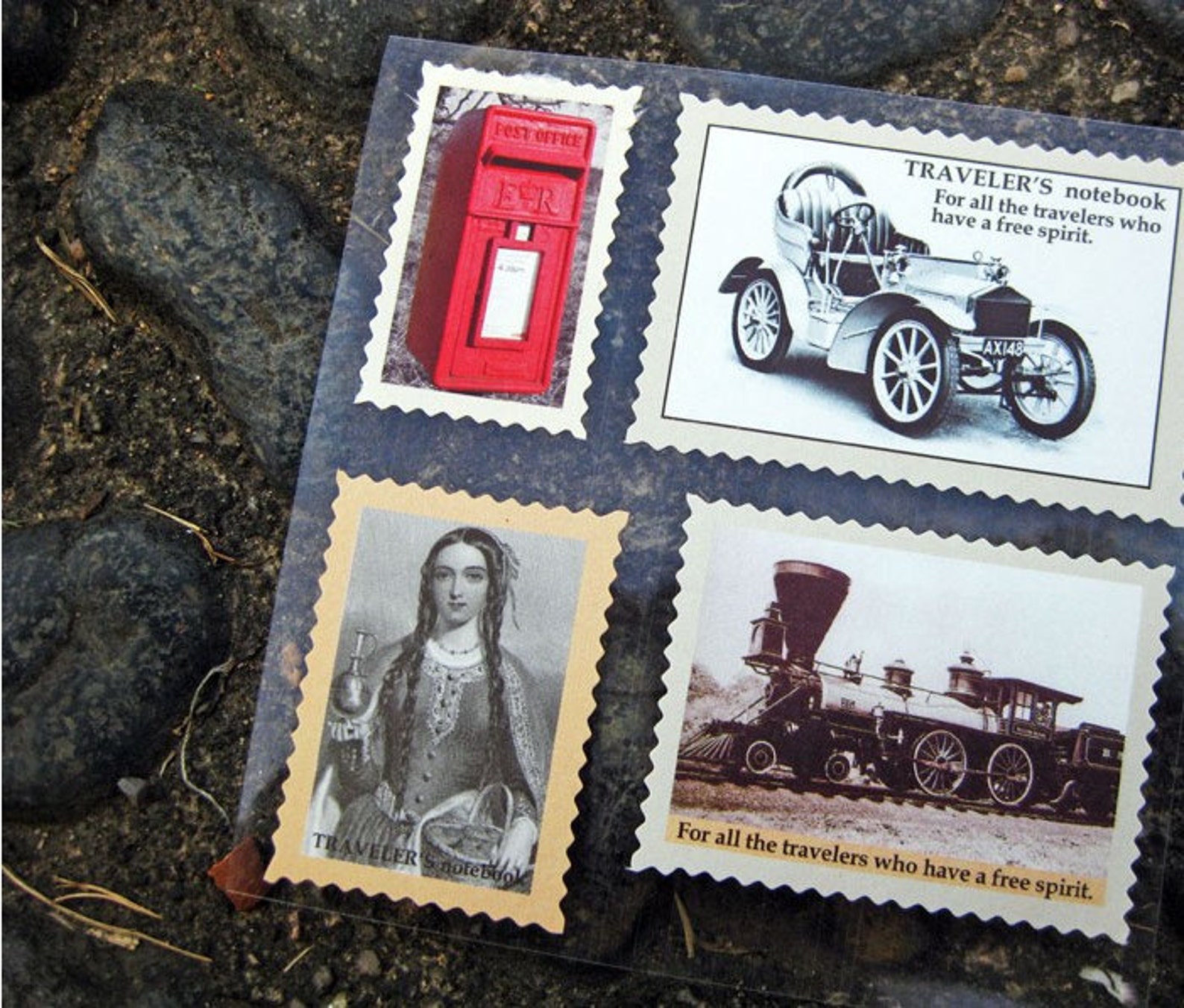 Paper Deco Sticker Set Post Stamp Britain 4 Sheets in | Etsy