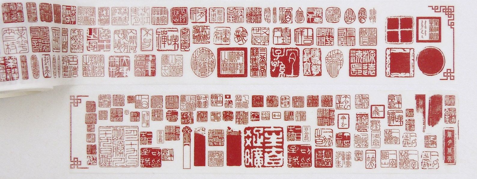 Red Ink Seal - Japanese Washi Paper Masking Tape - 35mm Wide - 3.3 Yard ...