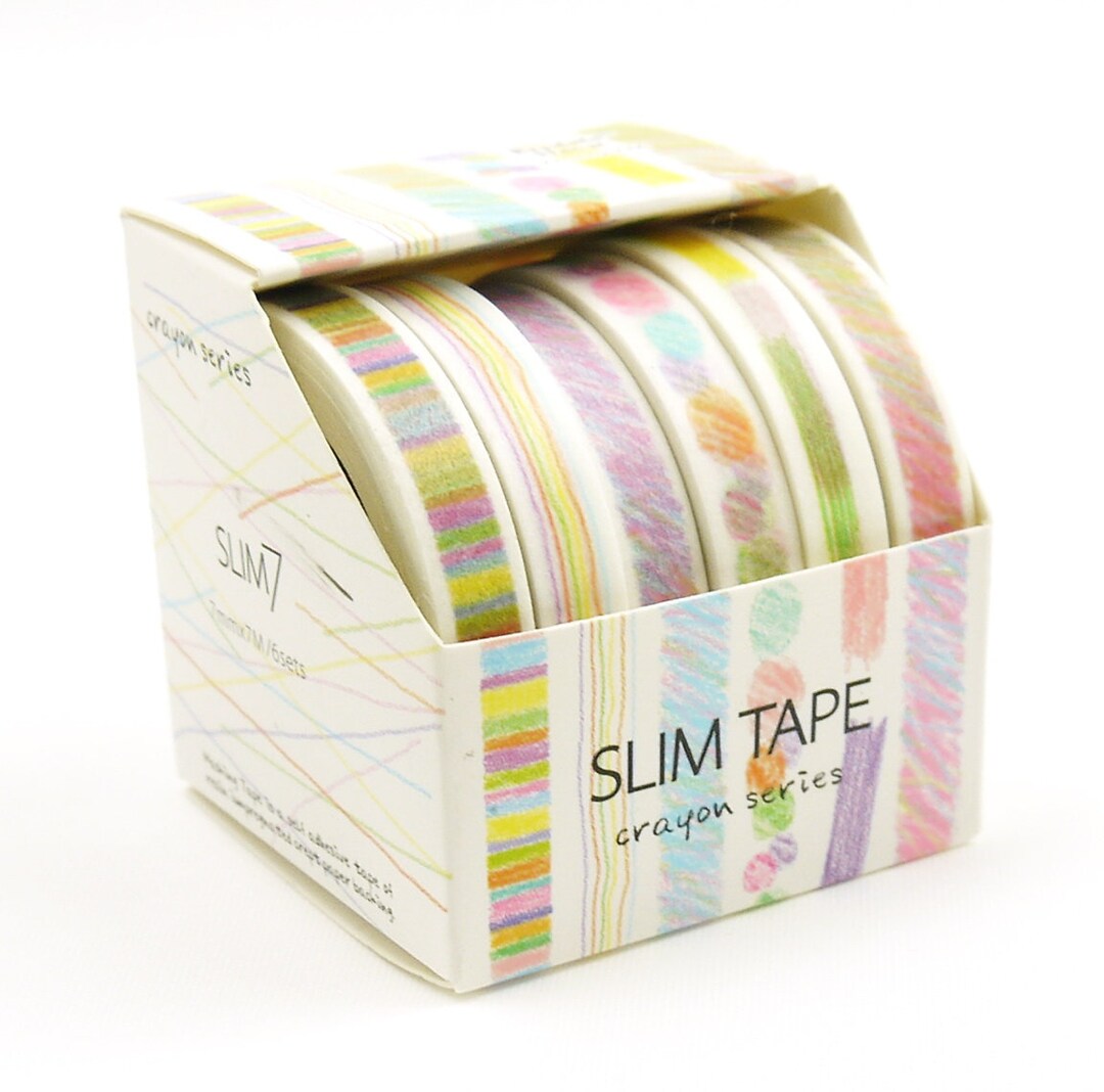 Japanese Washi Masking Tape Set - Rainbow Narrow Tape Set 07 - 5mm Wide ...