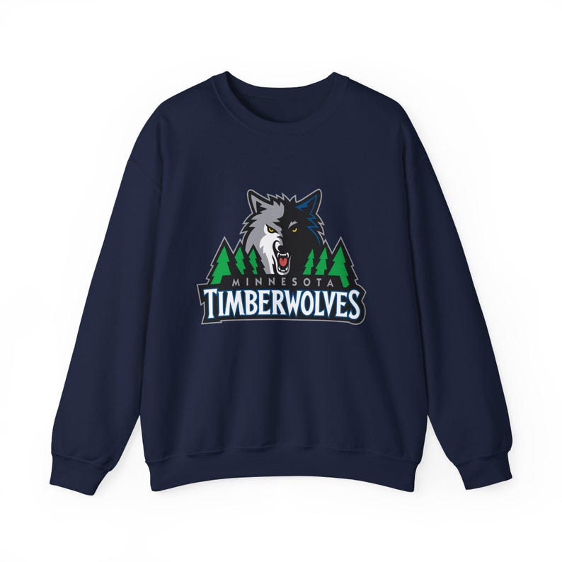 Minnesota Timberwolves Logo Crewneck Sweatshirt | NBA Basketball Team ...