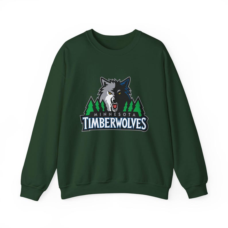 Minnesota Timberwolves Logo Crewneck Sweatshirt | NBA Basketball Team ...