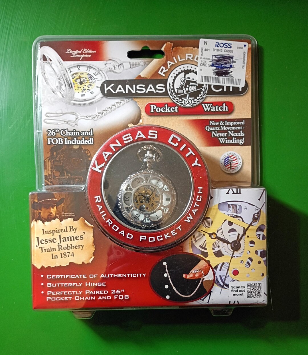 Kansas City Railroad Pocket Watch by Telebrands - Etsy