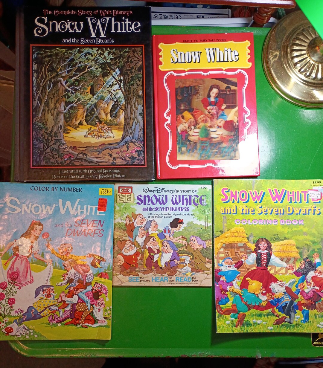 Vintage Snow White Book Lot, 3-D Storybook and Coloring Books - Etsy