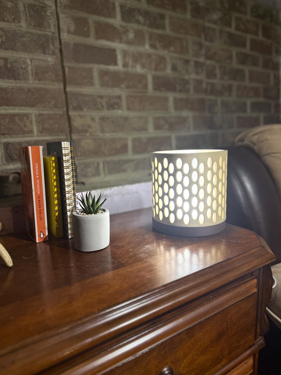 Modern Lamp – Warm Ambient Table Light – Minimalist Bedside & Living ...
