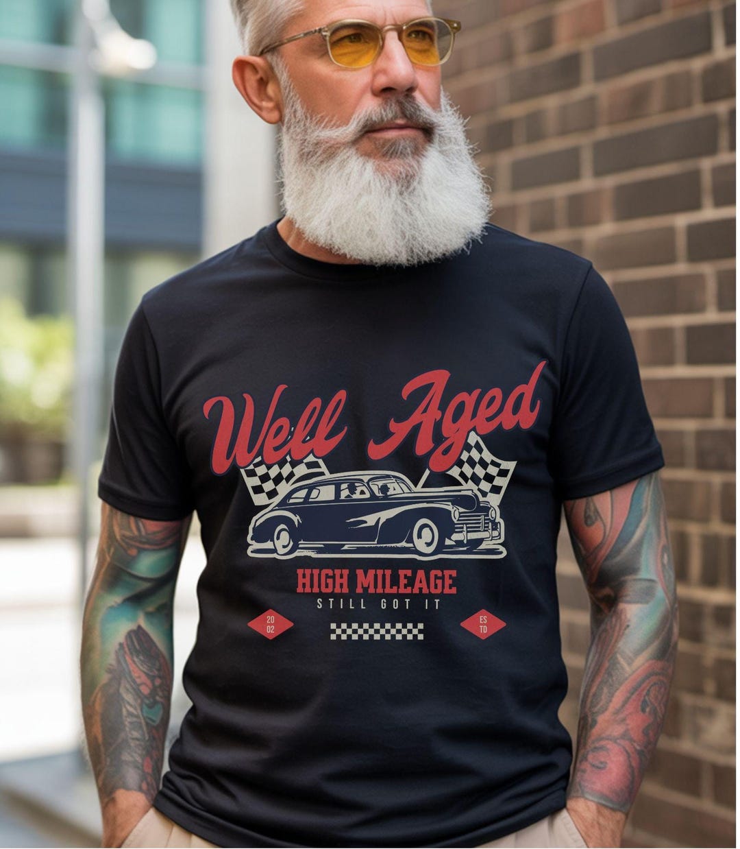 Personalized 40th Birthday Shirt, Well Aged High Mileage Classic Car ...