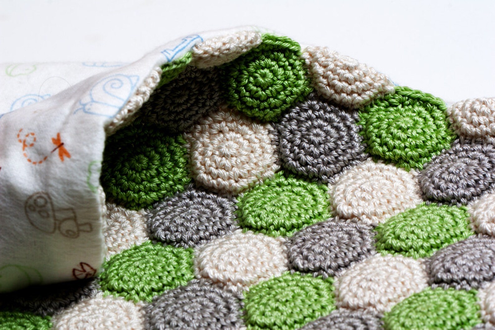 Crochet Pattern Unisex Reversible Baby Blanket PDF Instant - Etsy