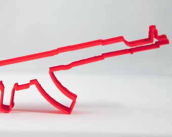Ak47-inspired Rifle Cookie Cutter | Etsy