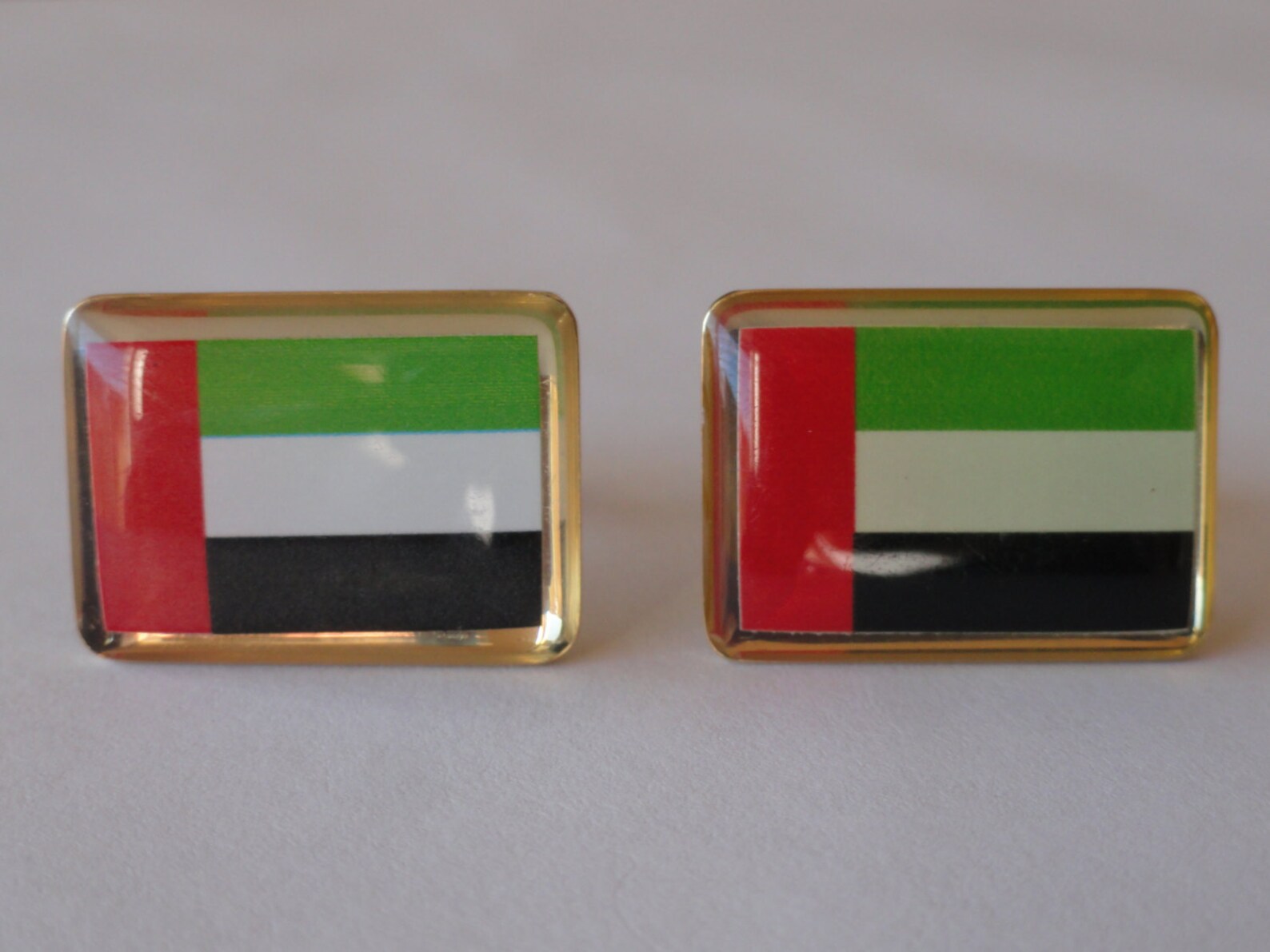 United Arab Emirates Flag Cufflinks, Lapel Pins, Tie Bars, Earrings ...