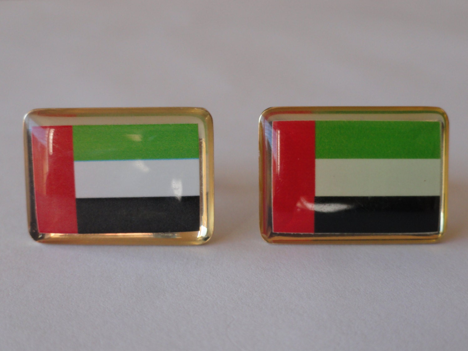 United Arab Emirates Flag Cufflinks, Lapel Pins, Tie Bars, Earrings ...