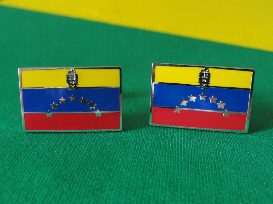 Venezuelan Flag Cufflinks, Lapel Pins, Tie Bars, Earrings, Jewelry and ...
