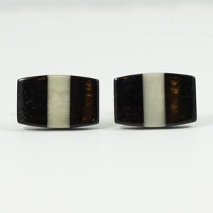 Ebony and Ivory Cufflinks -- Tagua Nut Ivory and Ebony Wood Accessories ...