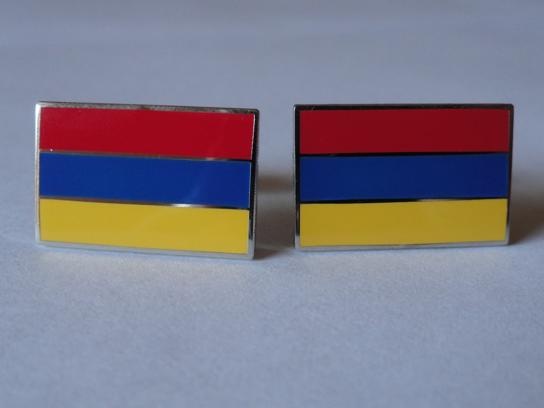 Armenian Flag Cufflinks, Lapel Pins, Tie Bars, Earrings, Jewelry and ...
