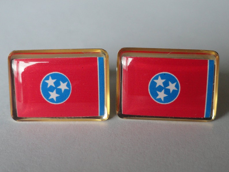Tennessee State Flag Cufflinks, Lapel Pins, Tie Bars, Earrings, Jewelry ...