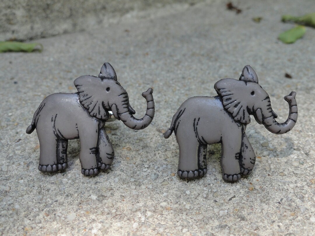 Elephant Cufflinks, Lapel Pins, Tie Bars, Earrings, Jewelry and ...