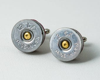 12 Gauge Shotgun Shell Cufflinks Antique Styling Groomsmen - Etsy