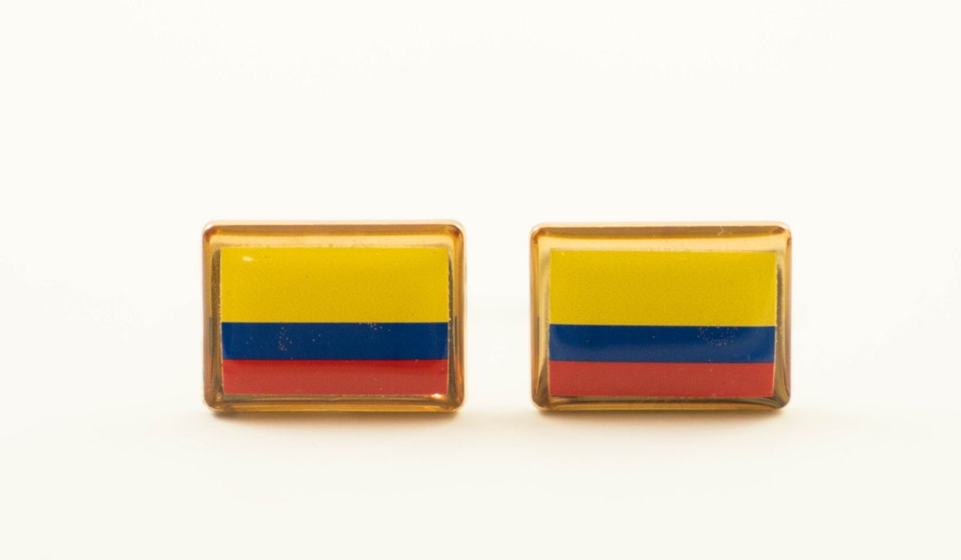 Colombian Flag Cufflinks, Lapel Pins, Tie Bars, Earrings, Jewelry and ...