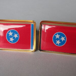 Tennessee State Flag Cufflinks, Lapel Pins, Tie Bars, Earrings, Jewelry ...