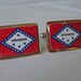 Arkansas State Flag Cufflinks Lapel Pins Tie Bars Earrings - Etsy