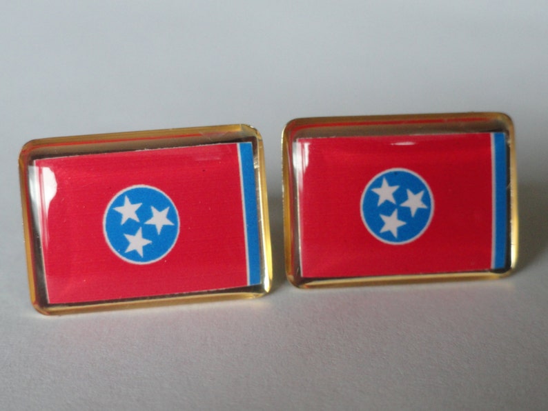 Tennessee State Flag Cufflinks, Lapel Pins, Tie Bars, Earrings, Jewelry ...