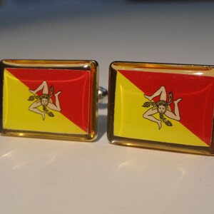Sicilian Flag Cufflinks, Lapel Pins, Tie Bars, Earrings, Jewelry and ...