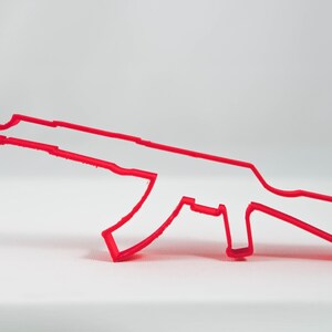 Ak47-inspired Rifle Cookie Cutter - Etsy