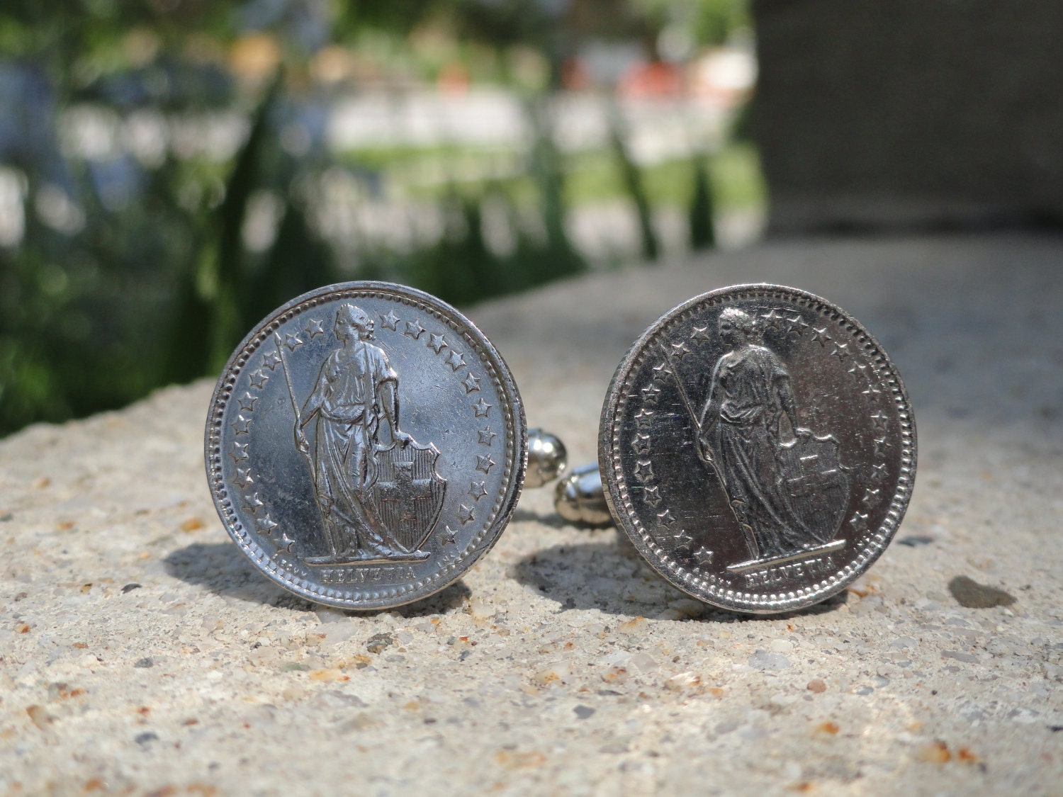 Half Swiss Franc Cufflinks Lapel Pins Tie Bars Earrings - Etsy