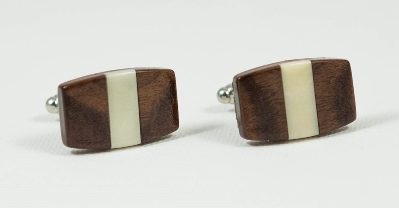 Bolivian Rosewood and Tagua Nut Ivory Cufflinks, Accessories, and ...