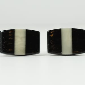 Ebony and Ivory Cufflinks -- Tagua Nut Ivory and Ebony Wood Accessories ...