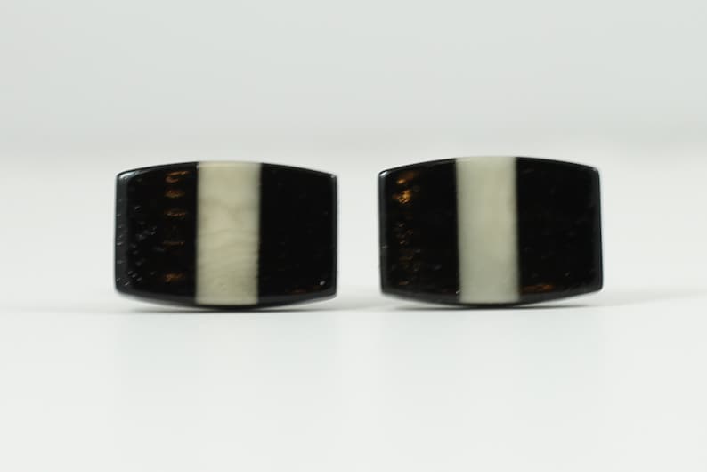 Ebony and Ivory Cufflinks -- Tagua Nut Ivory and Ebony Wood Accessories ...