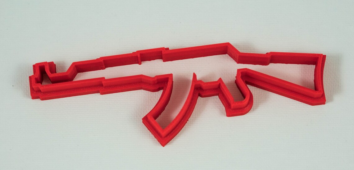 Ak47-inspired Rifle Cookie Cutter - Etsy
