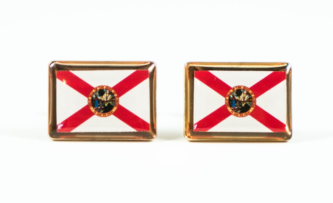 Florida State Flag Cufflinks, Lapel Pins, Tie Bars, Earrings, Jewelry ...