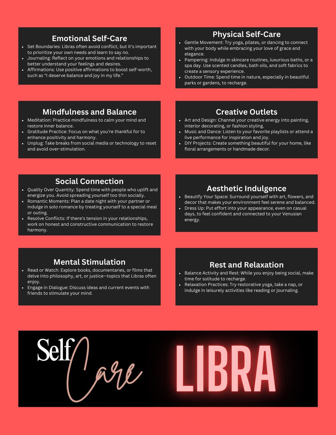 Libra Self-care Guide – Zodiac Printable PDF - Etsy