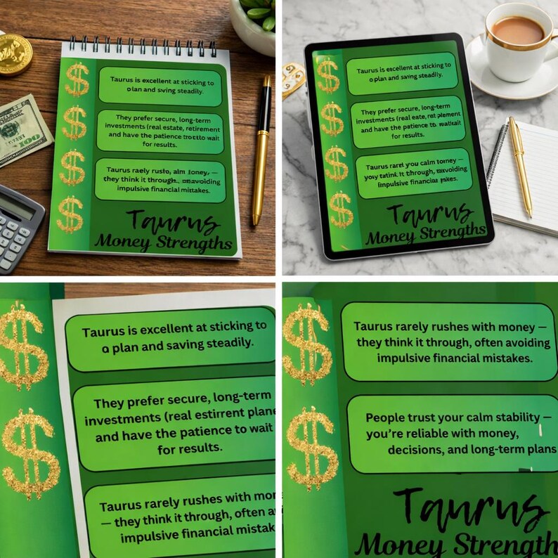 Taurus Money Strength Flyer | Zodiac Signs & Astrology Meanings | Birth ...