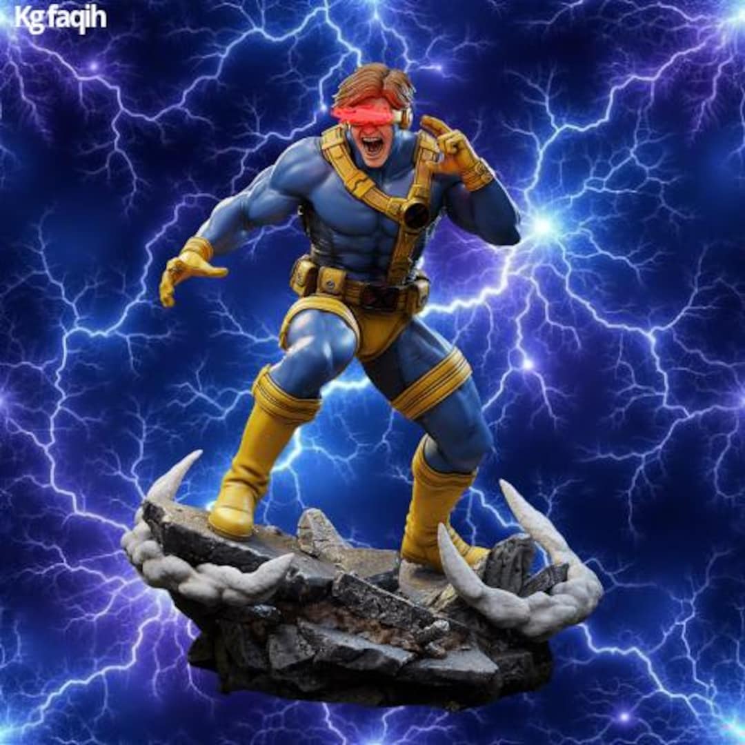 3D STL Print Cyclops Fanart STL Statue Deluxe Edition | 1/6 Scale ...